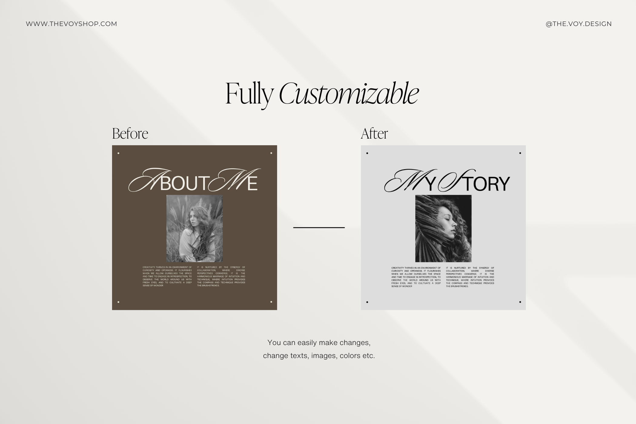 Edgy Instagram Canva Templates – The Voy Shop