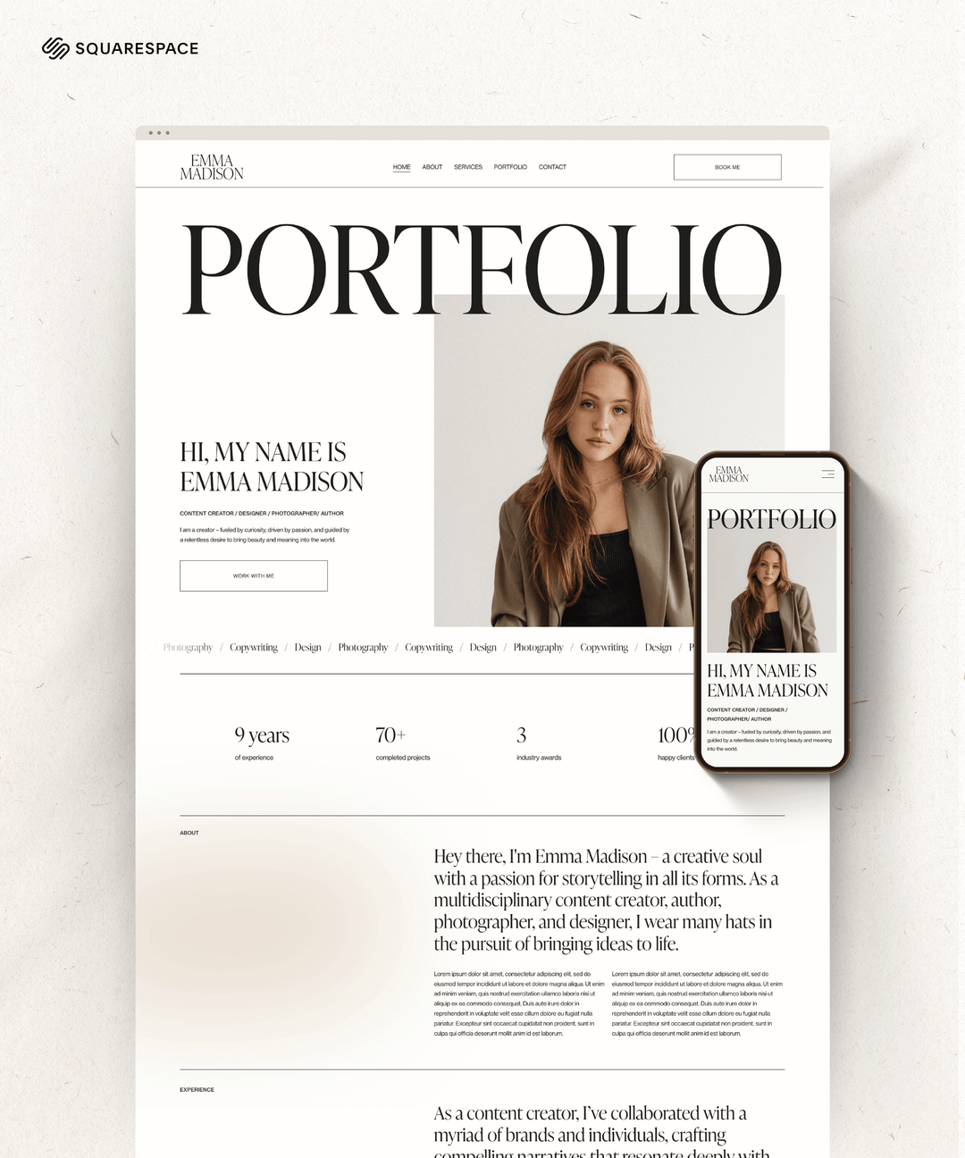 The Voy Shop - Squarespace and Canva Templates