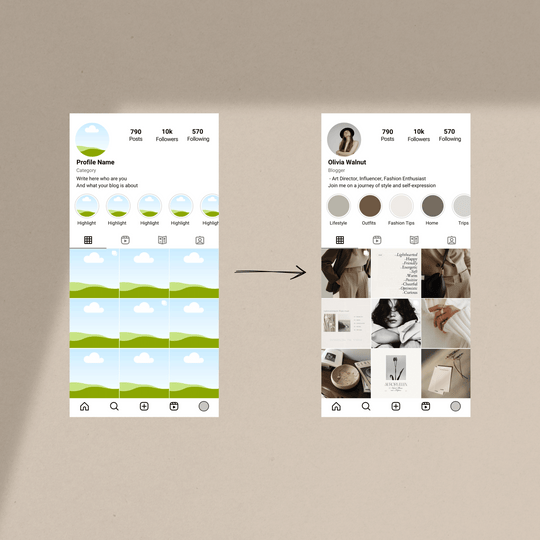 Instagram Feed Preview Template – The Voy Shop