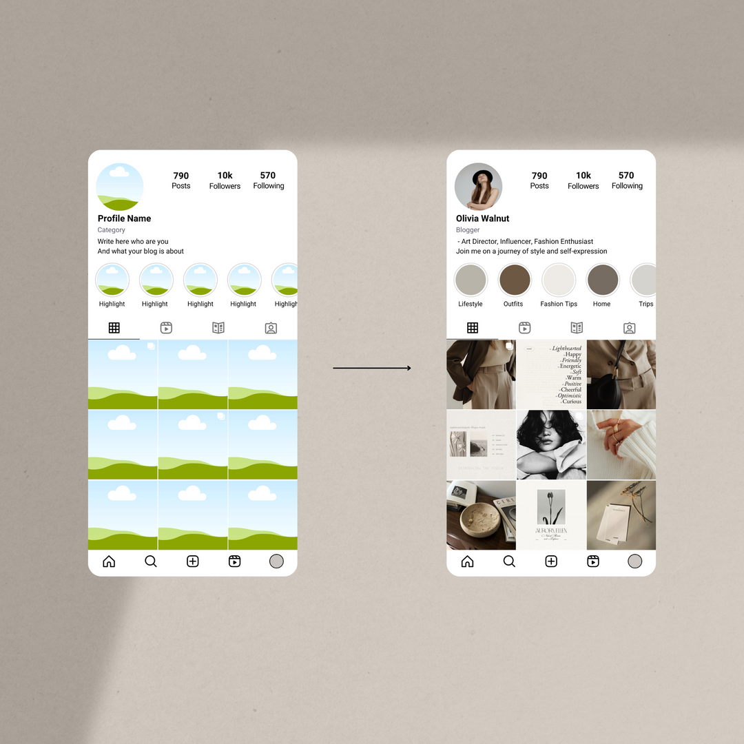 Instagram Feed Preview Template – The Voy Shop