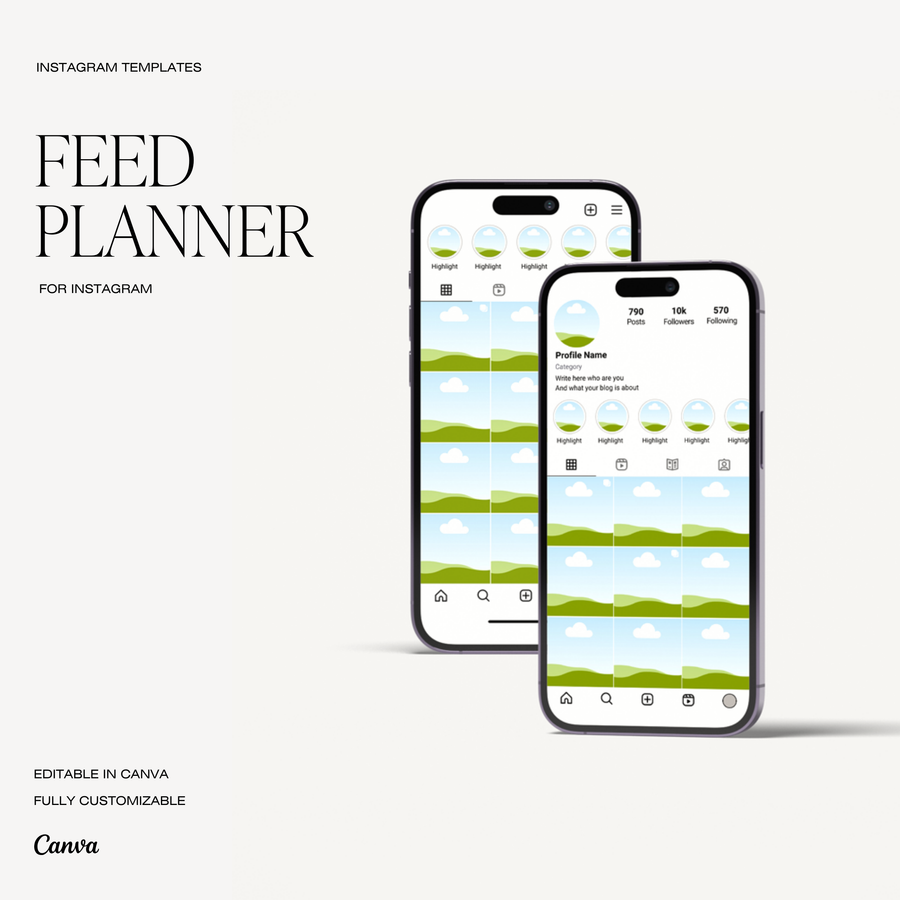 Instagram Feed Preview Template – The Voy Shop