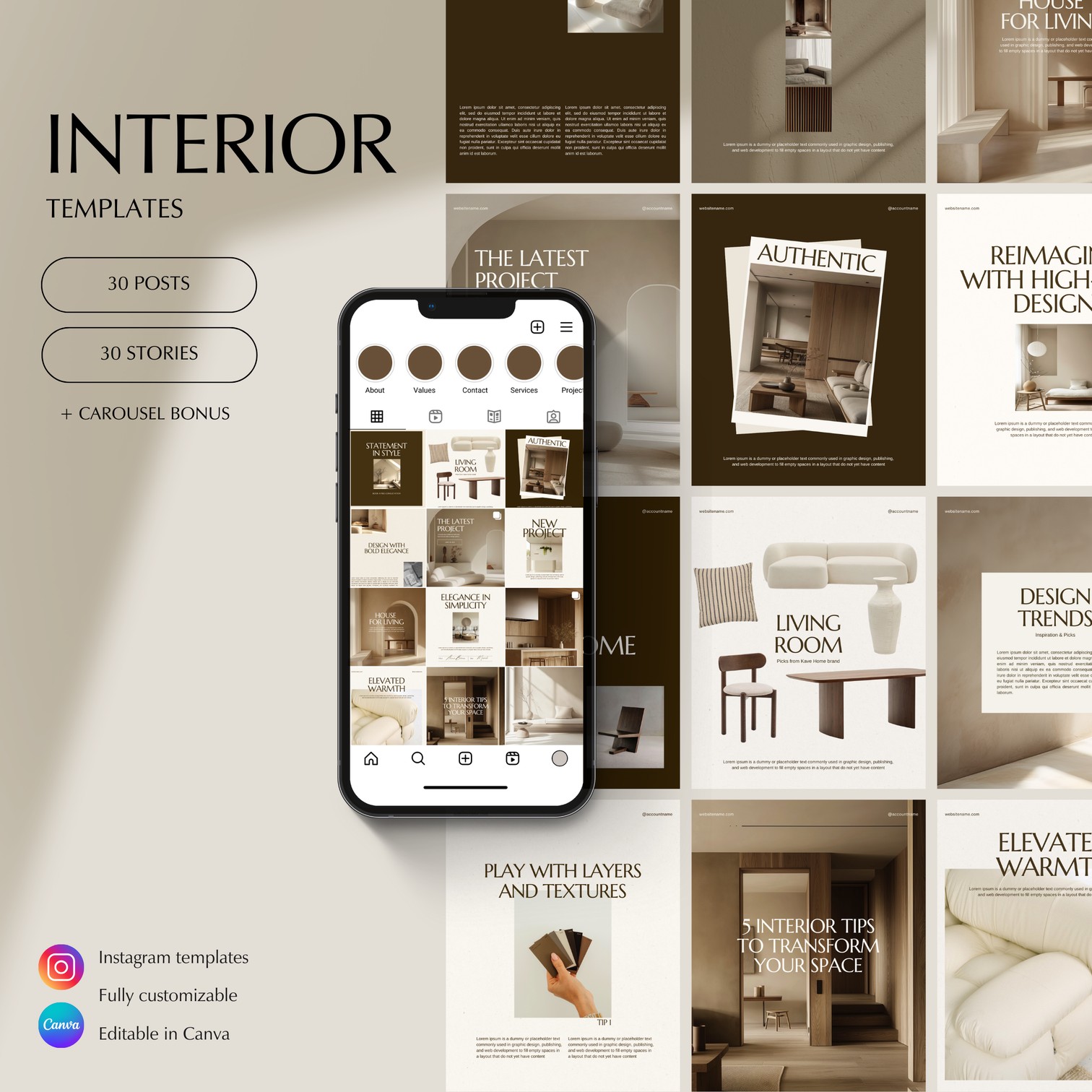 Instagram Templates – The Voy Shop